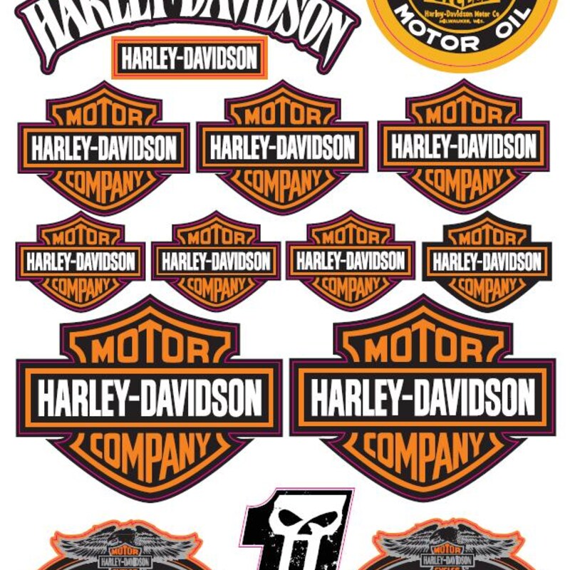 Harley Davidson Decal - Etsy