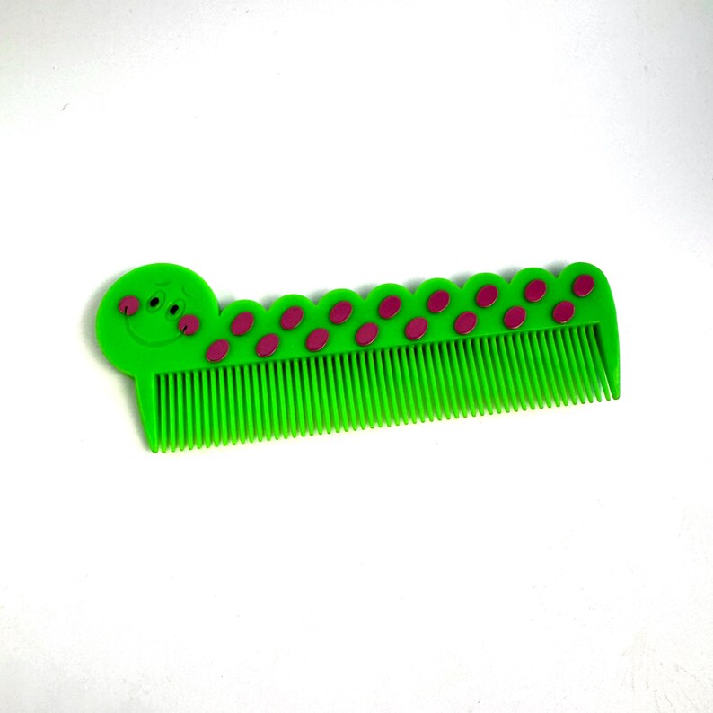 Vintage Avon Curly Caterpillar Novelty Children's Comb - Kid's Green ...