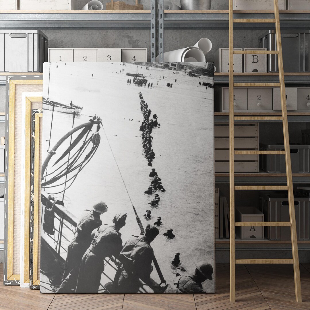 Dunkirk May 1940 World War Two Canvas Wall Art Print Iconic Posters ...