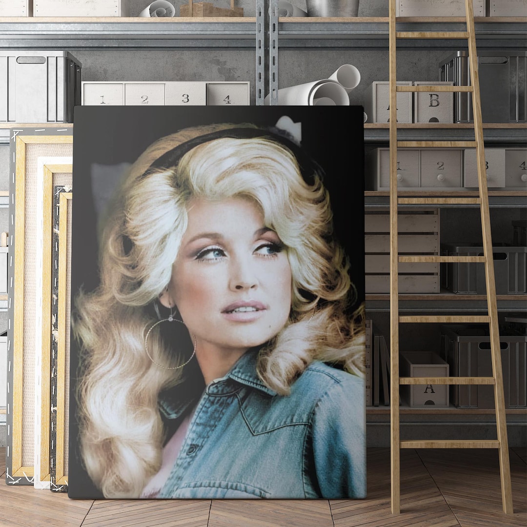 Dolly Parton in Color | Canvas Wall Art Print | Iconic Posters Prints ...