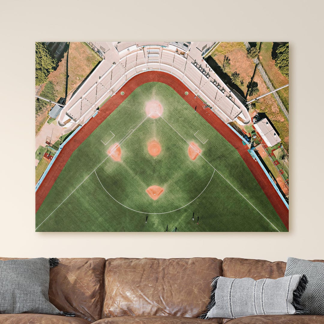 Baseball Diamond From Above | Canvas Wall Art Print | Iconic Posters ...