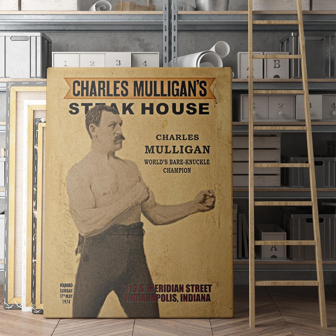Charles Mulligan's Steakhouse | Canvas Wall Art Print | Iconic Posters ...