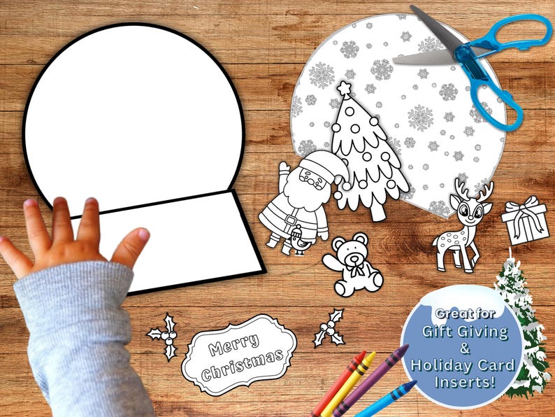Printable Snowglobe Ornament Craft Project for Kids, Create Your Own ...