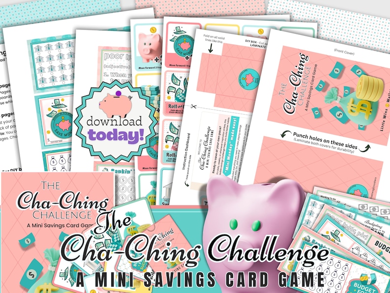 The Cha-ching Savings Challenge Card Game, A Low Income Friendly ...