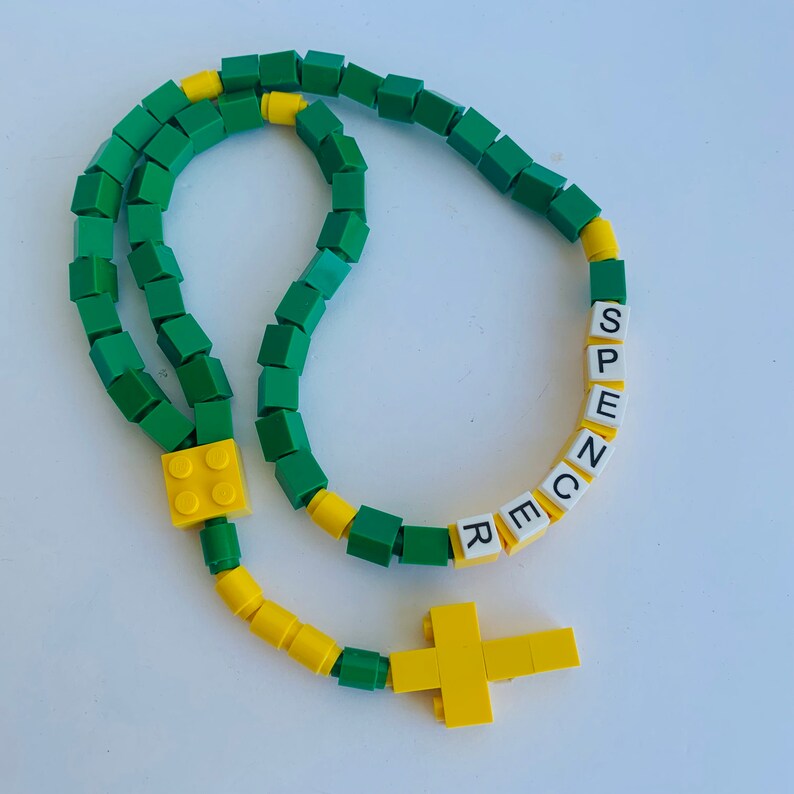 Personalized Rosary Made With Lego Bricks First Communion | Etsy