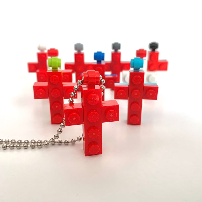 Red Cross Made With LEGO® Bricks Building Blocks Cross | Etsy