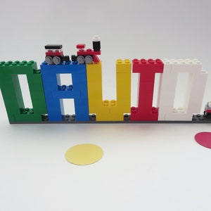Kids Name Sign - Kids Room Decor Made of Lego® Elements - Bricks Name ...