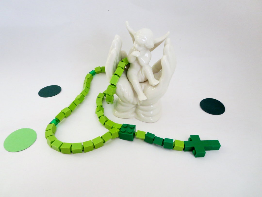 Rosary Made With Lego Bricks - Lime Green Rosary - Boy Girl First ...