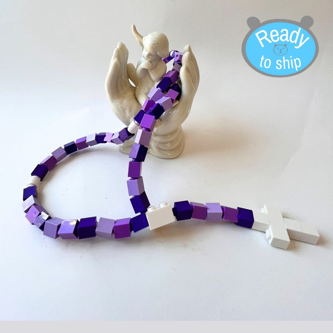Rosary Made With Lego Bricks - Shades of Purple - Purple, Lavender ...