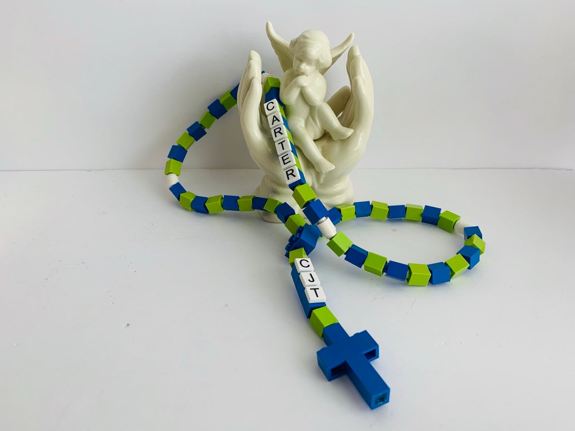 Personalized Rosary Made With Lego Bricks First Communion | Etsy