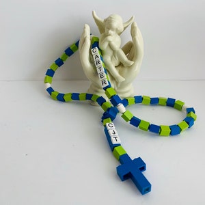 Personalized Rosary Made With Lego Bricks First Communion - Etsy