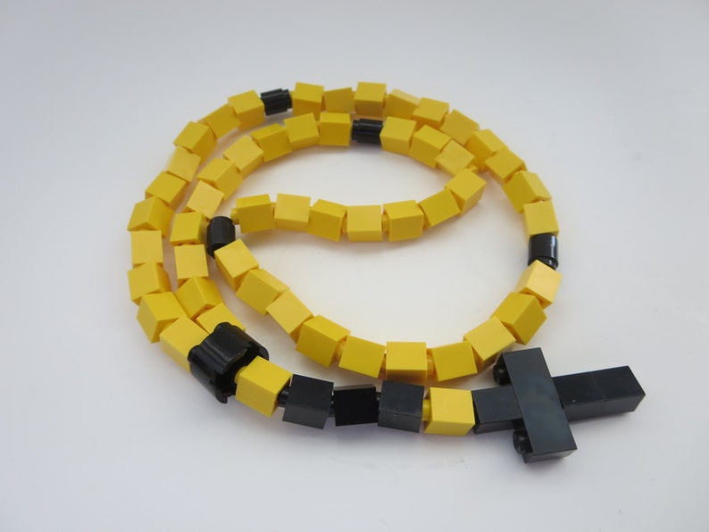 Catholic Rosary Kids Rosary Made of Lego Bricks Yellow and - Etsy