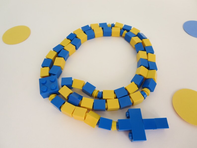 Catholic Kids Rosary Rosary Made of Lego® Bricks Blue and - Etsy