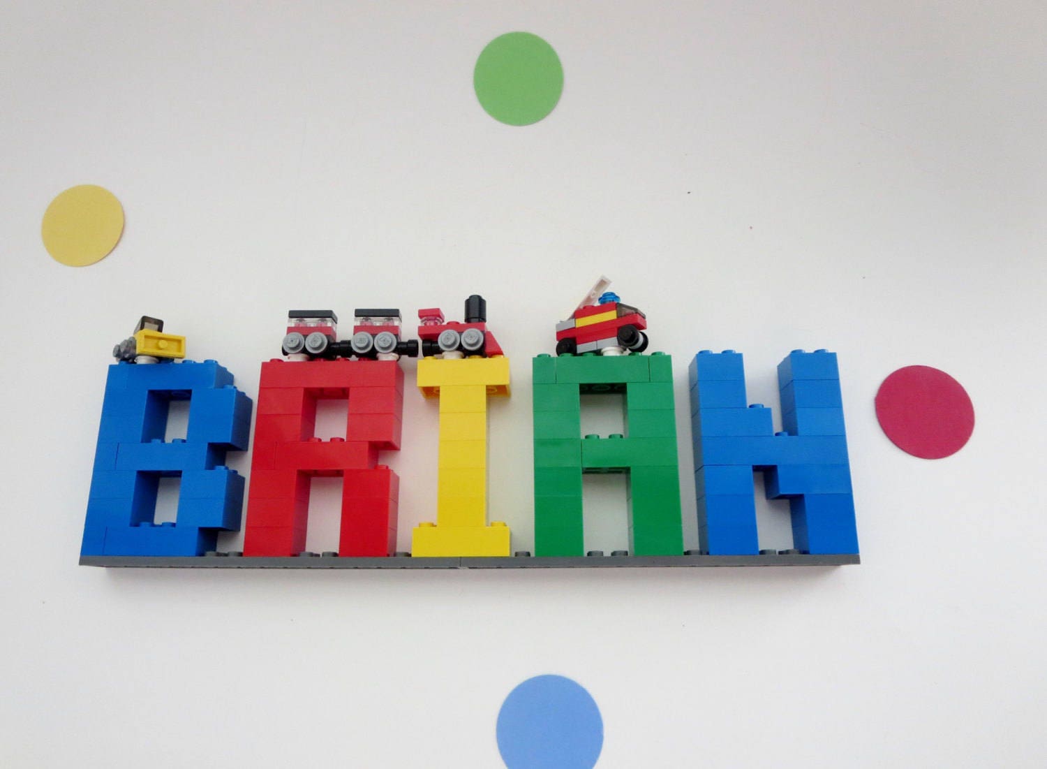 Kids Name Sign Kids Room Decor Made of Lego® Elements - Etsy