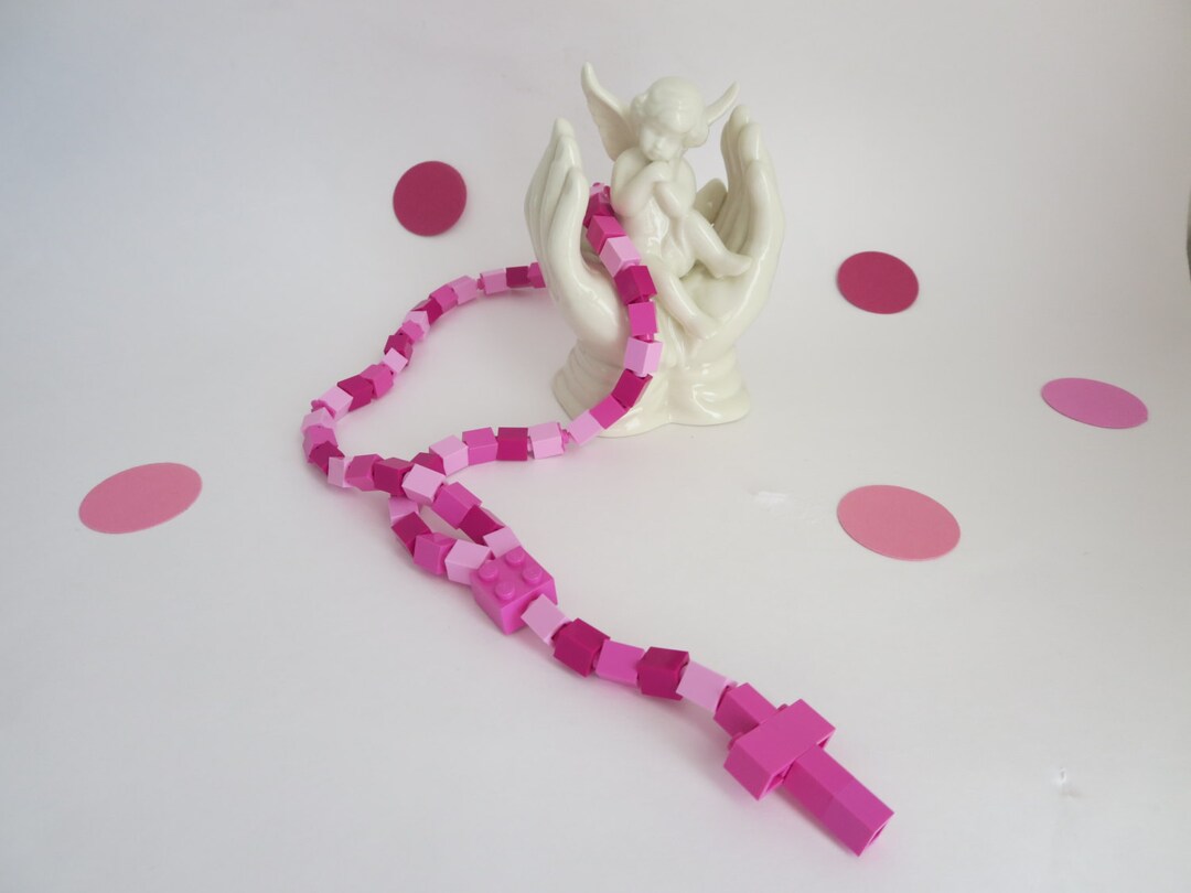 Pink Child Rosary - Girl First Communion Pink and Magenta Made With ...