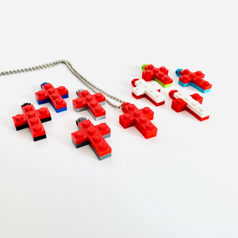 Red Cross Made With LEGO® Bricks Building Blocks Cross | Etsy