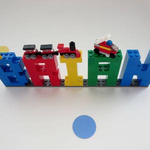Kids Name Sign - Kids Room Decor Made of Lego® Elements - Bricks Name ...