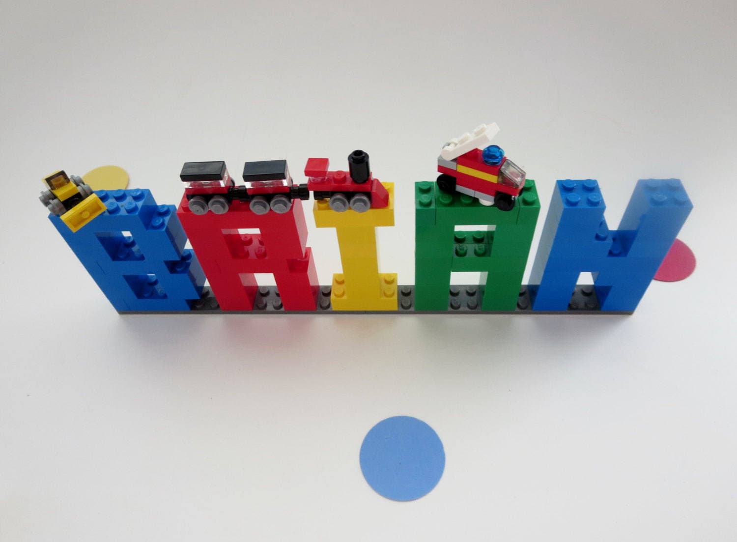 Kids Name Sign Kids Room Decor Made of Lego® Elements - Etsy