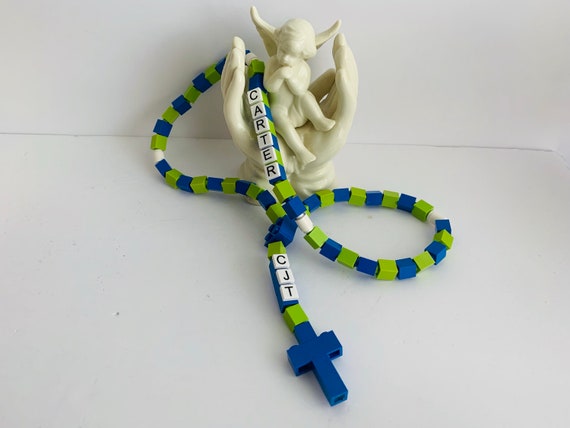 Personalized Rosary Made With Lego Bricks First Communion | Etsy