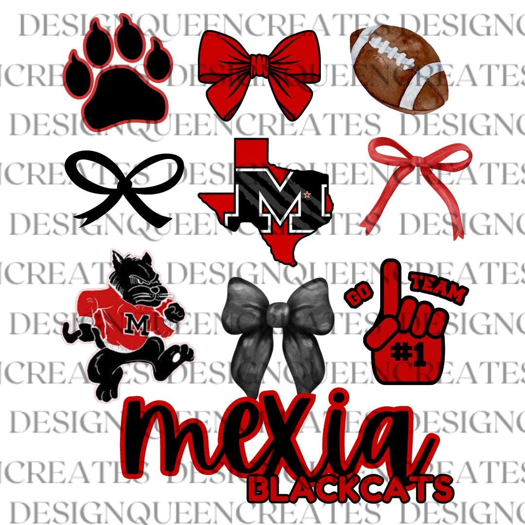 Mexia Blackcat Texas PNG, School Spirit PNG, Digital Png, Digital Files ...