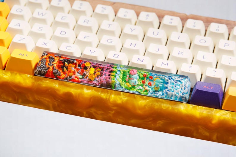 Keycap Spacebar Animation Cute, Custom Artisan Keycaps, Mechanical ...
