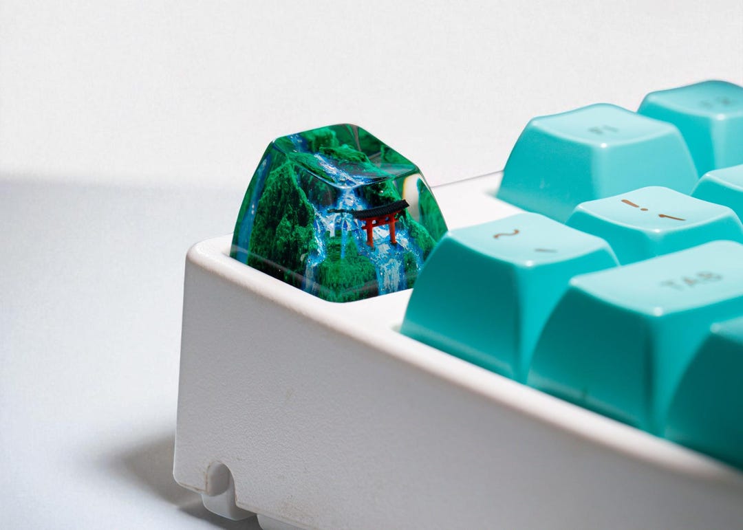 Spring Torii Gate Artisan Keycap, Custom Resin Keycaps, ESC Keycap for ...