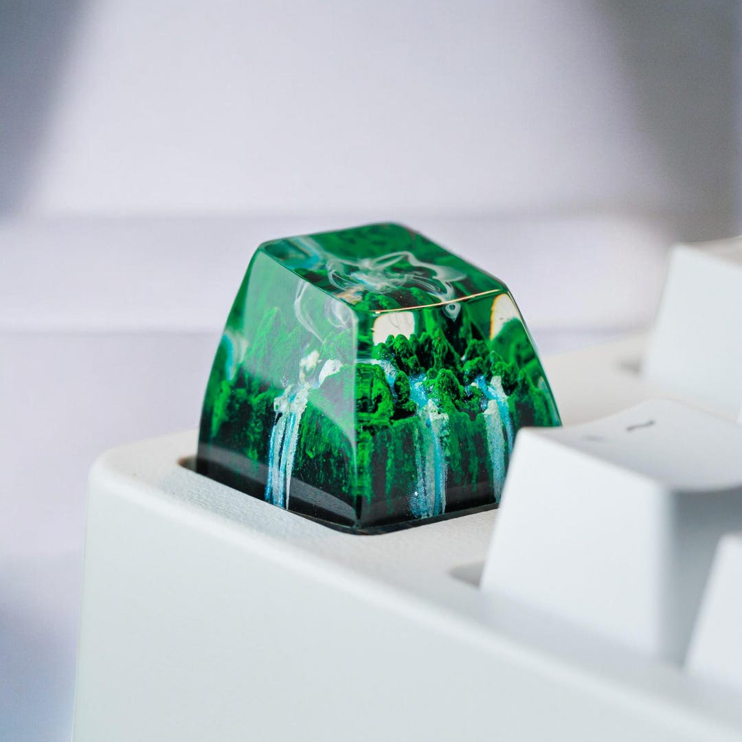 Keycap Mystical Forest Resin, Keycaps Custom Artisan, Keycaps Anime ...