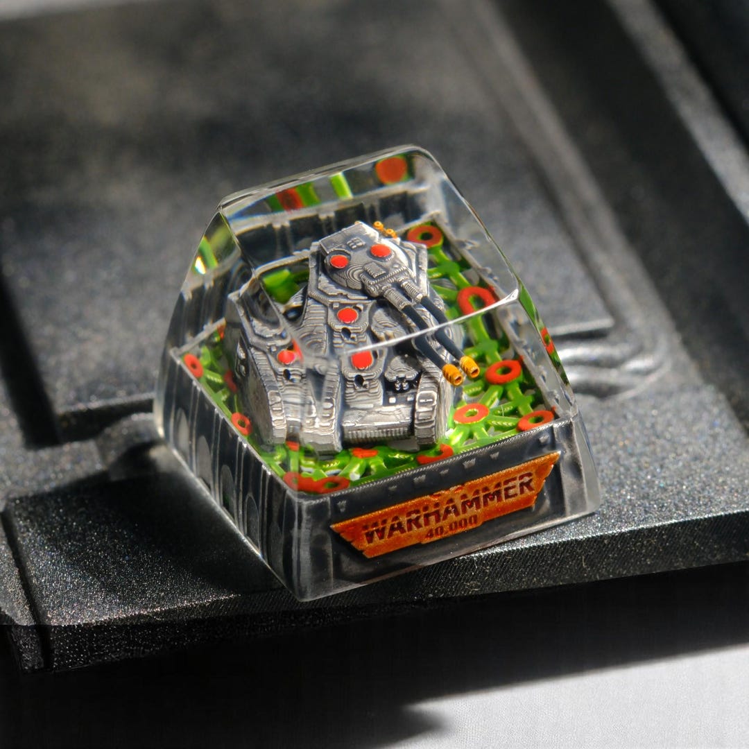 Tank Artisan Keycap, Custom Resin Keycaps, ESC Keycap Tank for Cherry ...