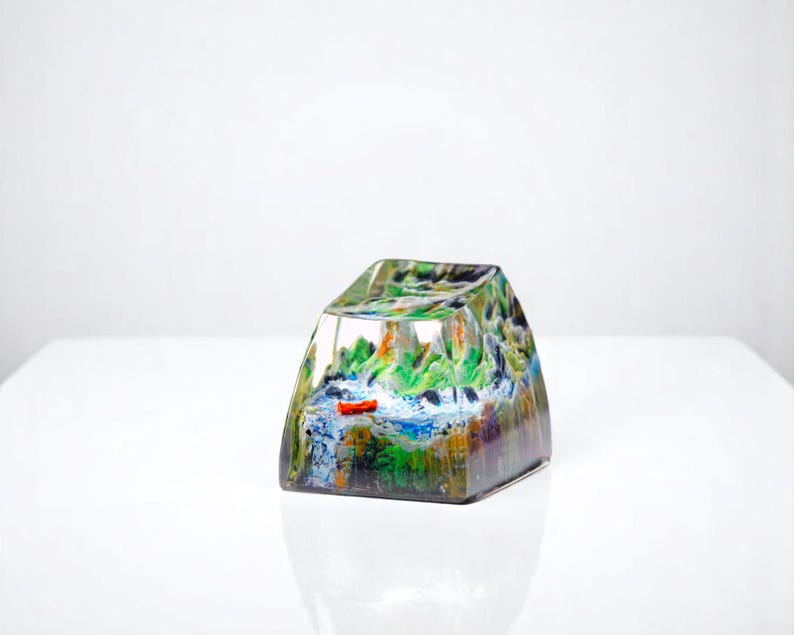 Artisan Keycap Sea Boat, Beach Custom Resin Keycaps, ESC Keycap SA ...