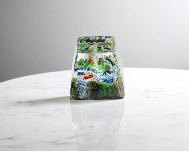 Artisan Keycap Sea Boat, Beach Custom Resin Keycaps, ESC Keycap SA ...
