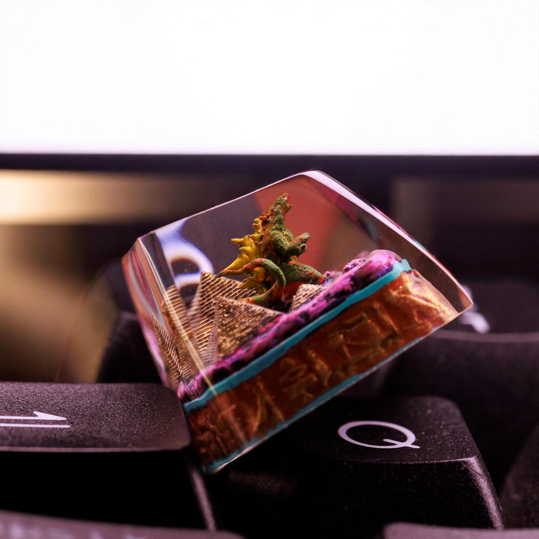 Artisan Keycap Giant Monster, Custom Keycaps, ESC Keycap for Cherry MX ...