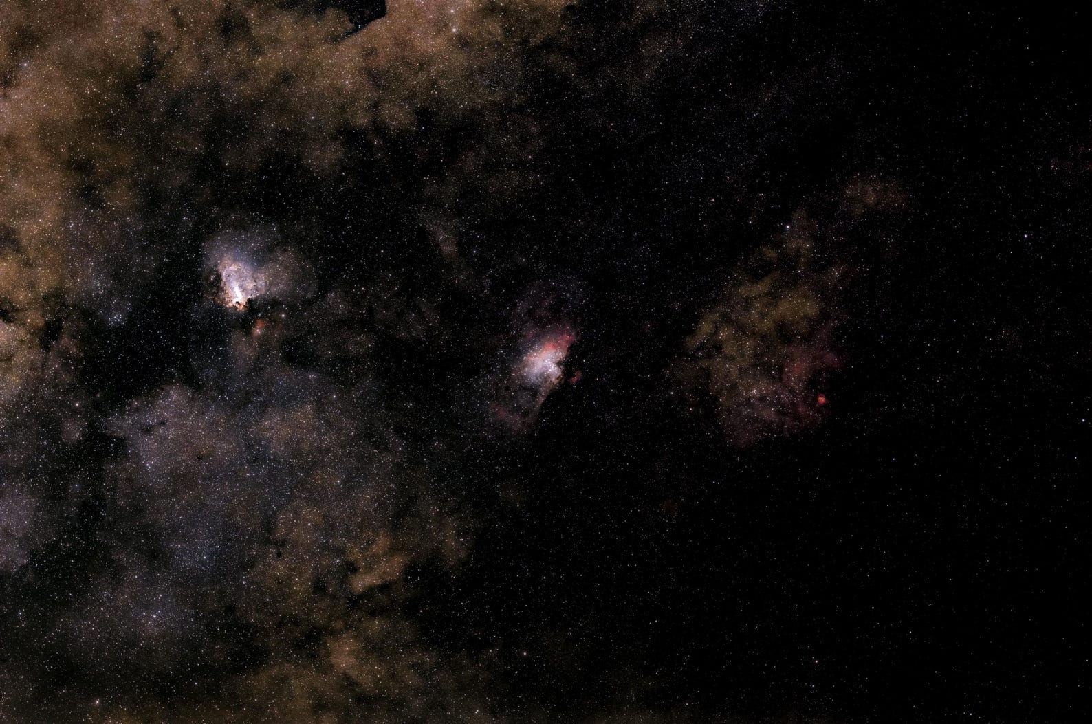 Eagle & Omega Nebulae, Wide Field, Photography, Astronomy, Printable ...