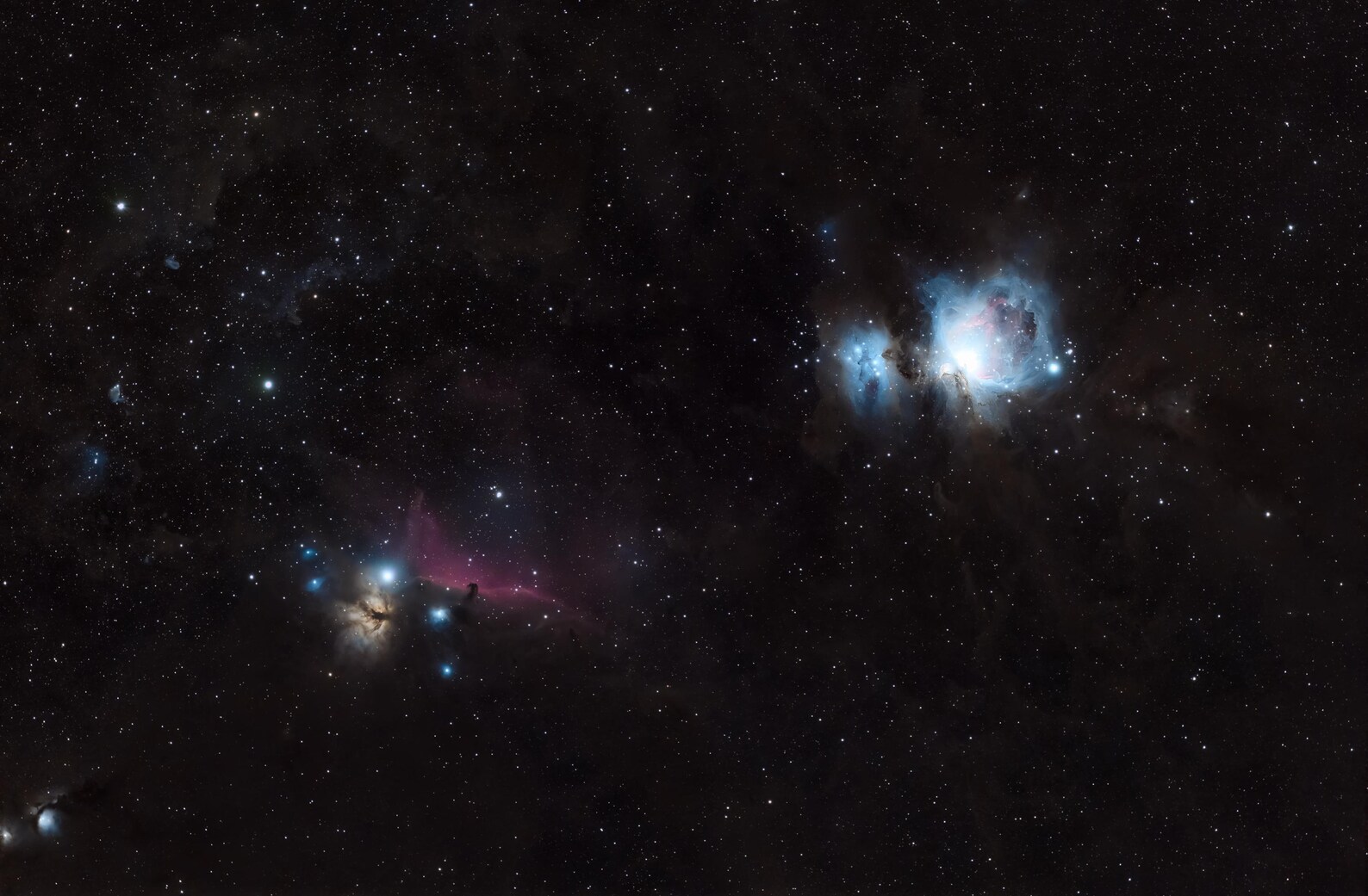 Orion, Flame, & Horsehead Nebulae, Wide Field, Photography, Astronomy ...