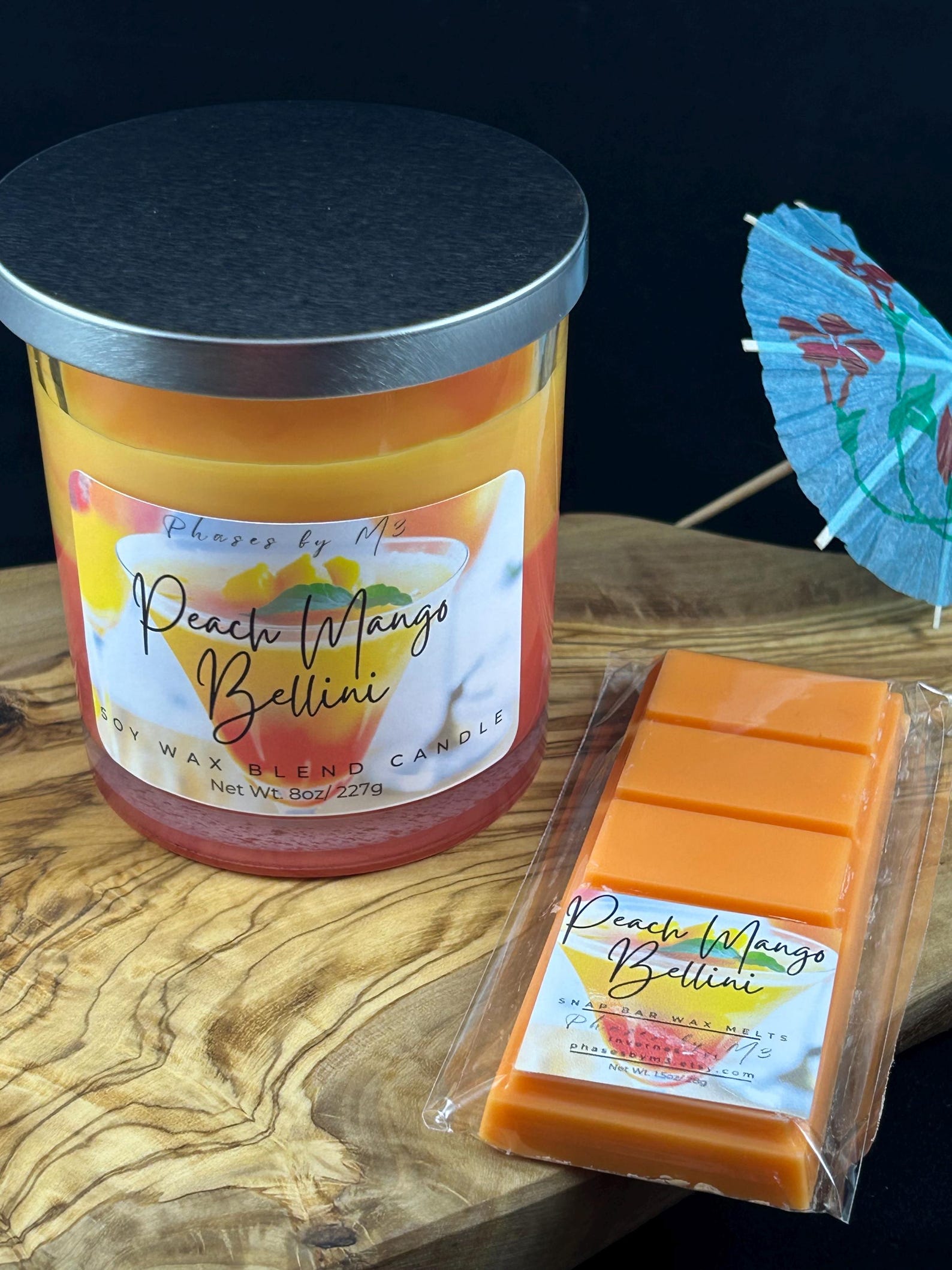 Summer Cocktail Collection Handmade Soy Candles & Wax Melts: Peach ...