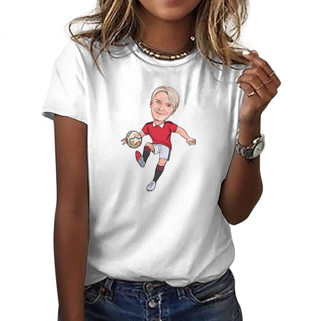 David Beckham - Manchester United - Women's T-shirt - Etsy