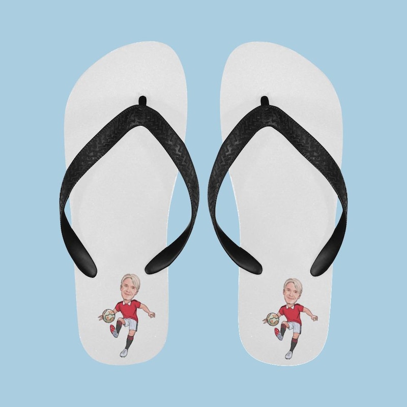 Football Flip Flops - Etsy