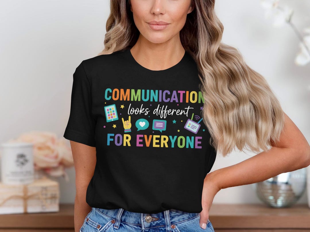 AAC Awareness Shirt, Communication Looks Different Tee, Autism ...