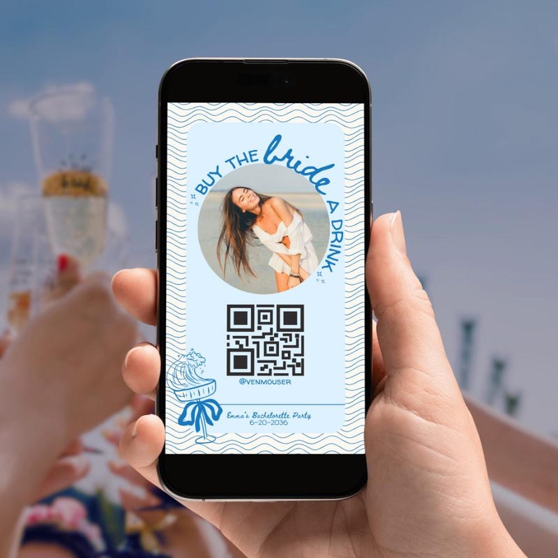 Hand Drawn Card Qr Code - Etsy