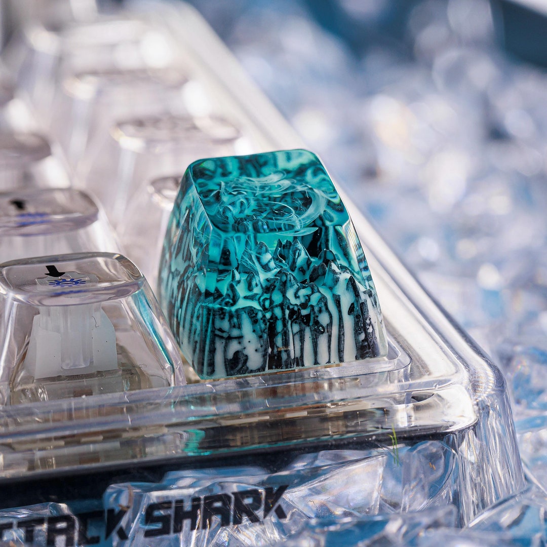 Keycaps Snow Mountain Artisan,custom Artisan Keycaps,keycaps Anime Cute ...