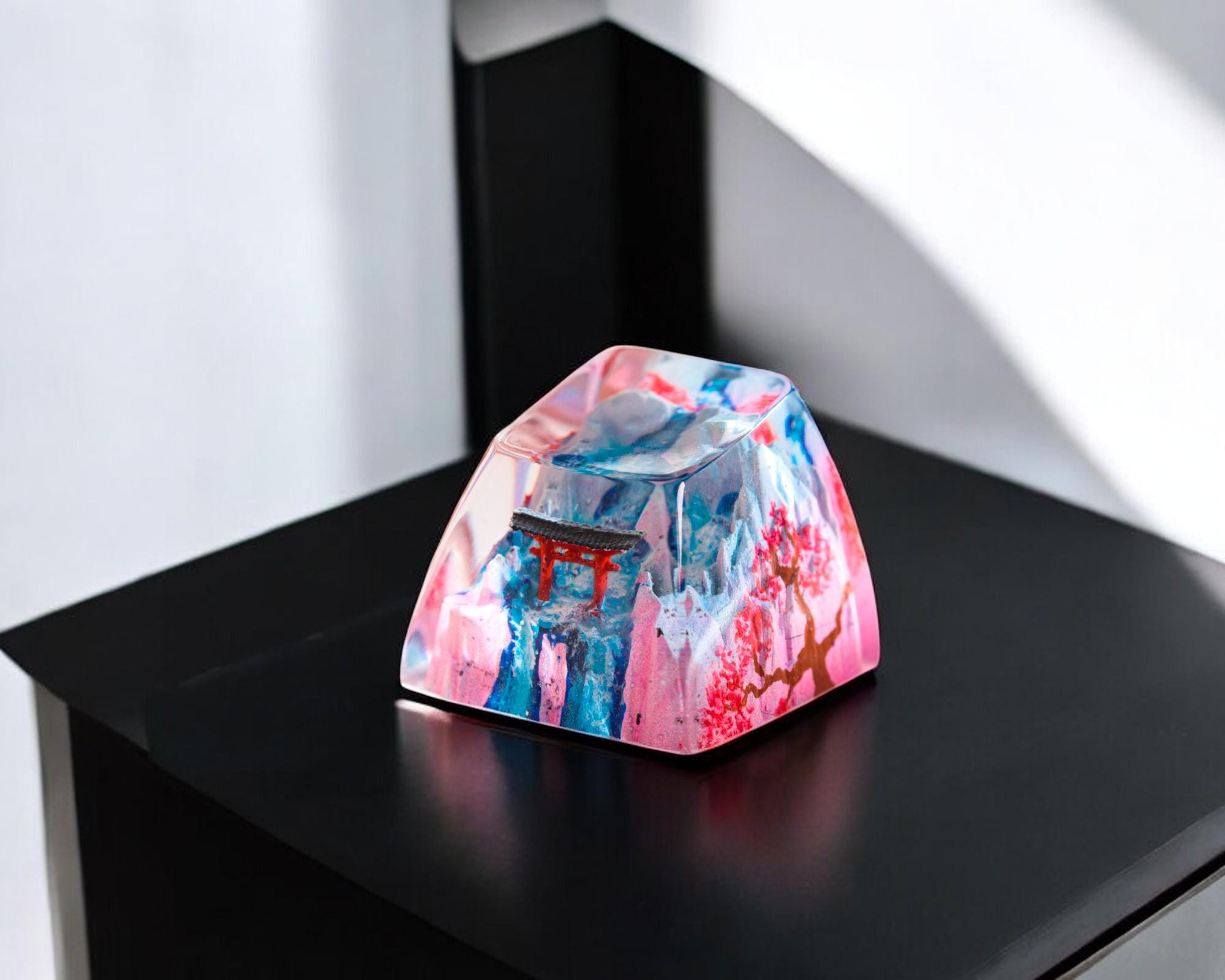 Keycap Cherry Blossom,keycap Torii Gate Natute Artisan,custom Handmade ...