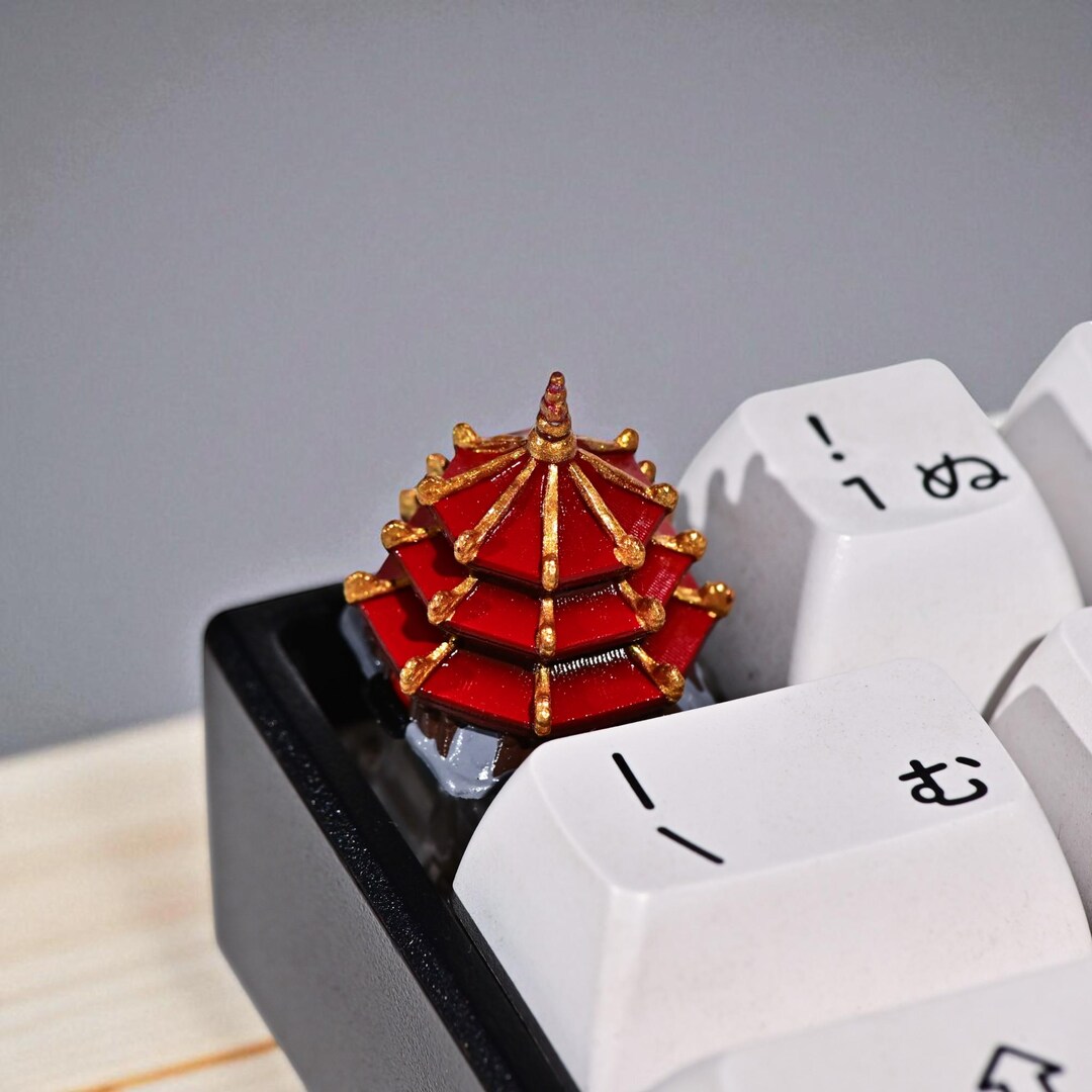 Pagoda Gate Artisan Keycap | Handmade Resin Temple Keycap | Asian ...