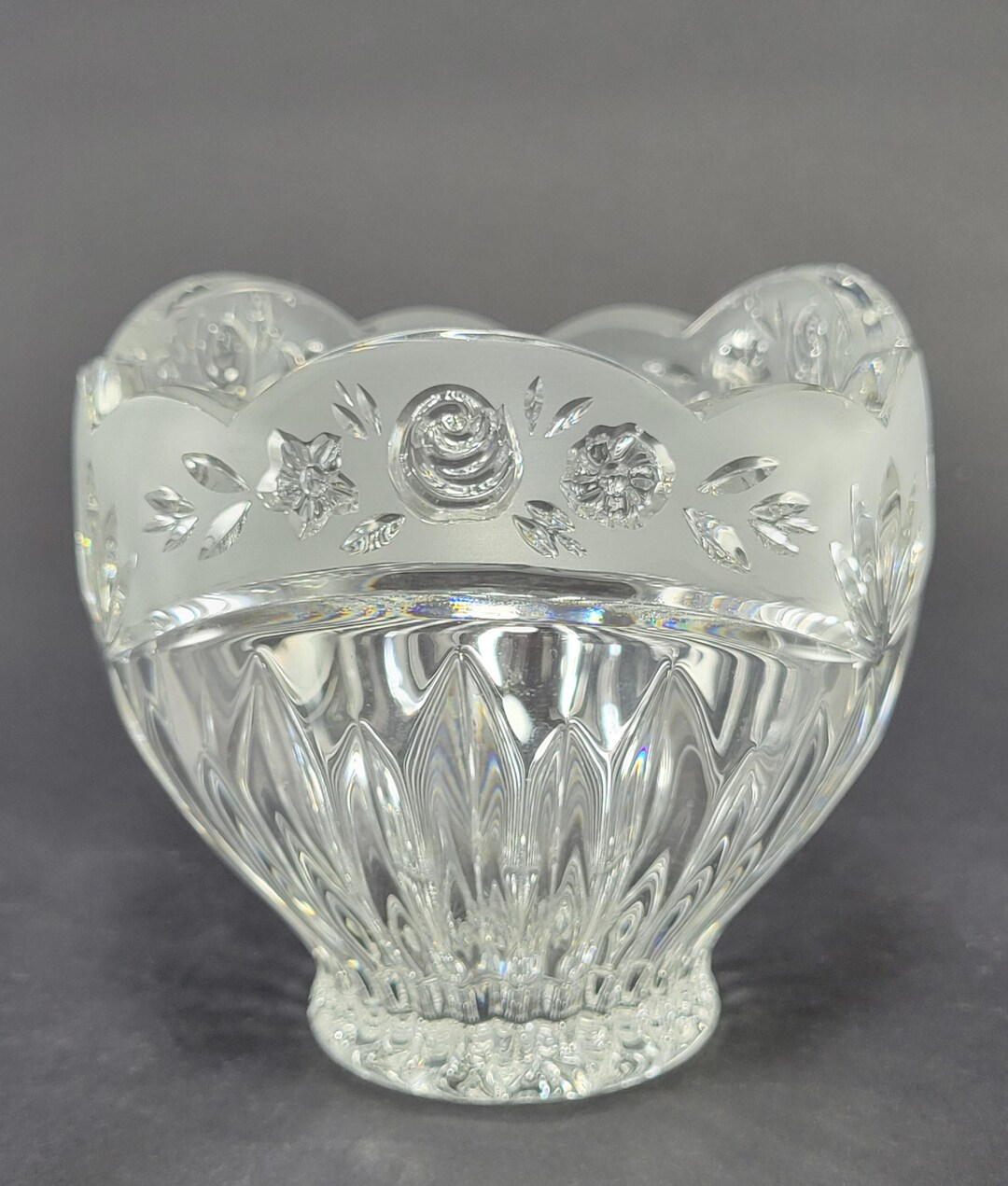 Oneida Southern Garden Crystal Candy Dish - Etsy