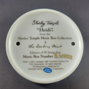 Shirley Temple Music Box Collection by Danbury Mint. - Etsy