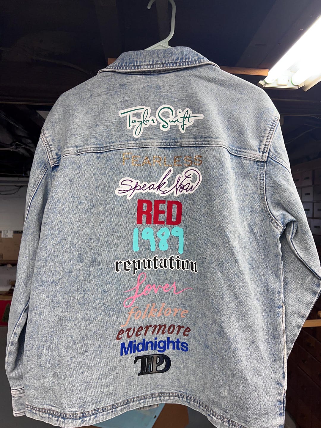 Taylor Swift Eras Denim Jacket - Etsy