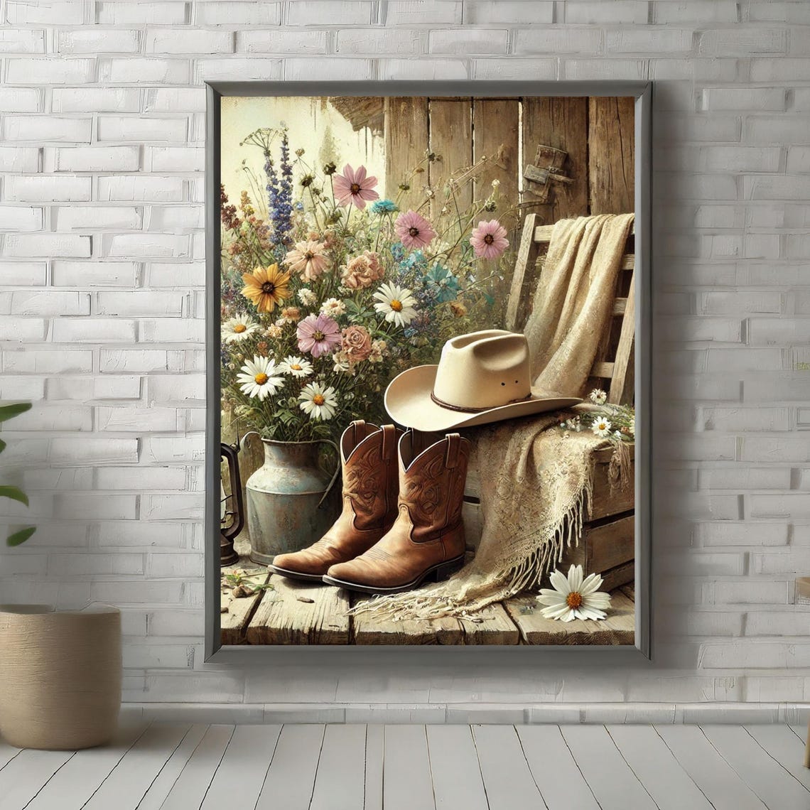 Rustic Farm Art Print, Country Wall Art Print, Rural Lifestyle Art ...