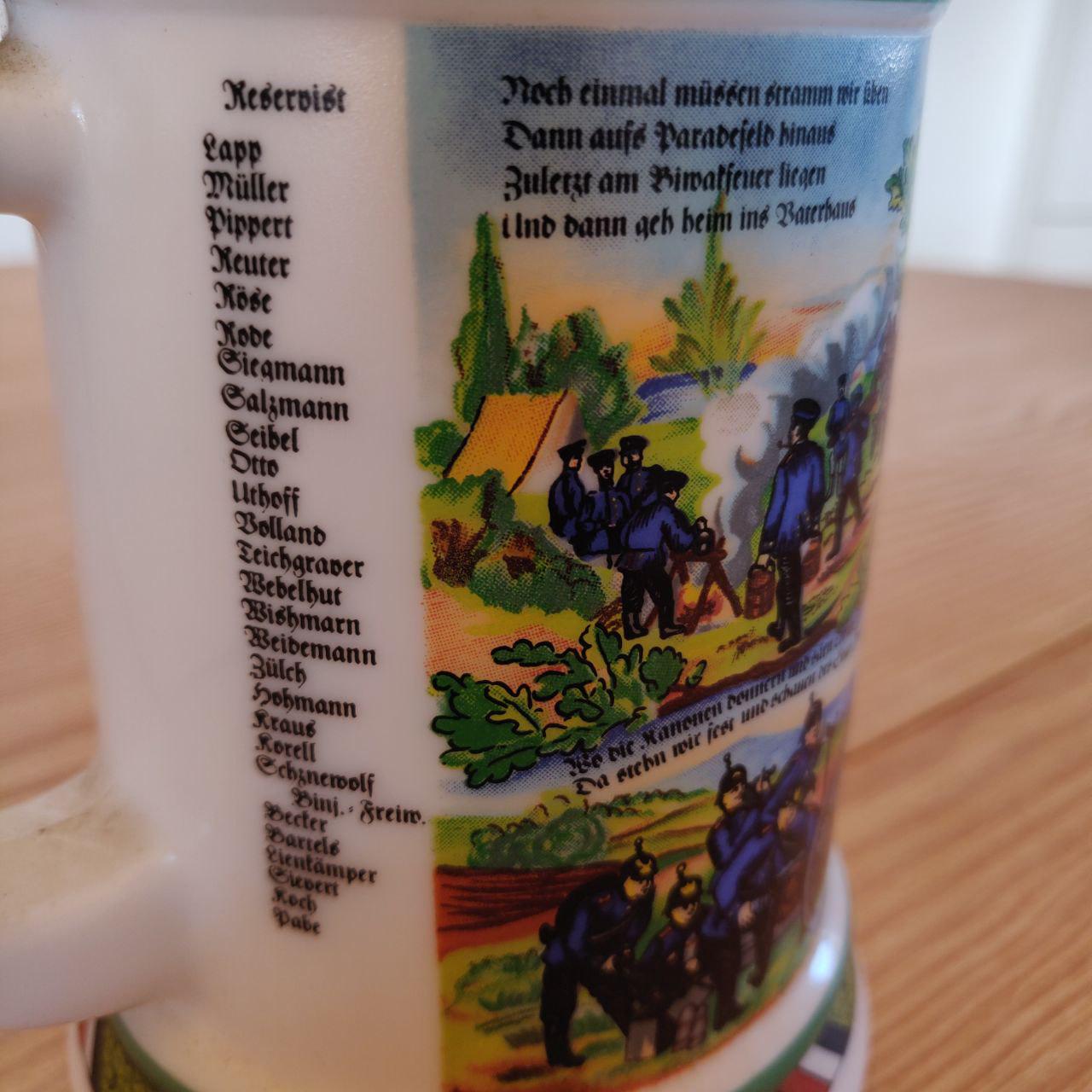Collectible BMF West Germany Glass Beer Stein With Cannon Lid — Rare ...
