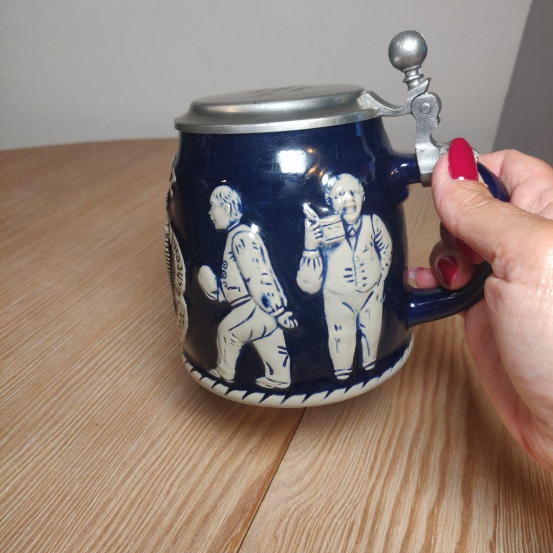 Handcrafted German *gut Holz* Beer Stein by MR – Authentic Ceramic With ...