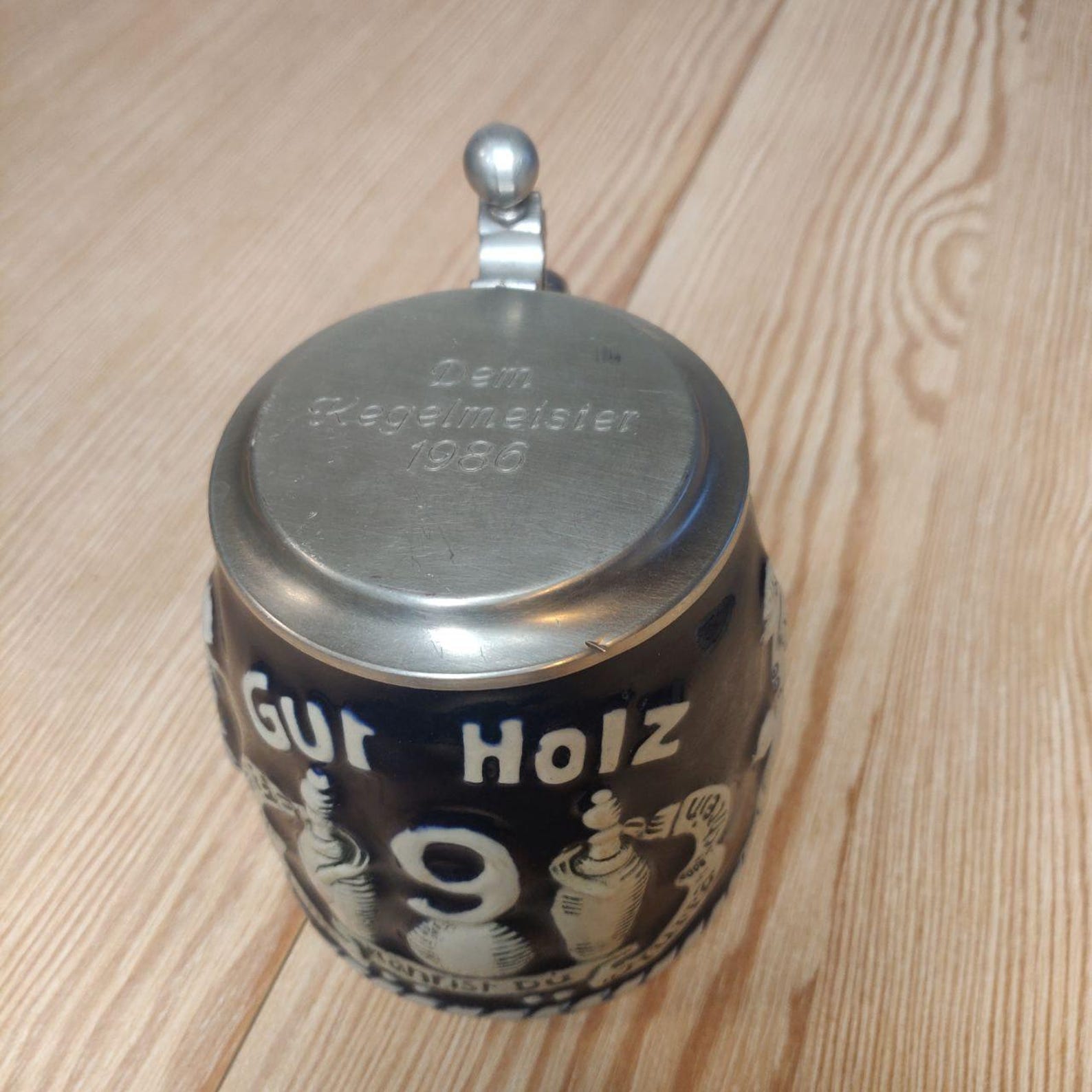 Handcrafted German *gut Holz* Beer Stein by MR – Authentic Ceramic With ...