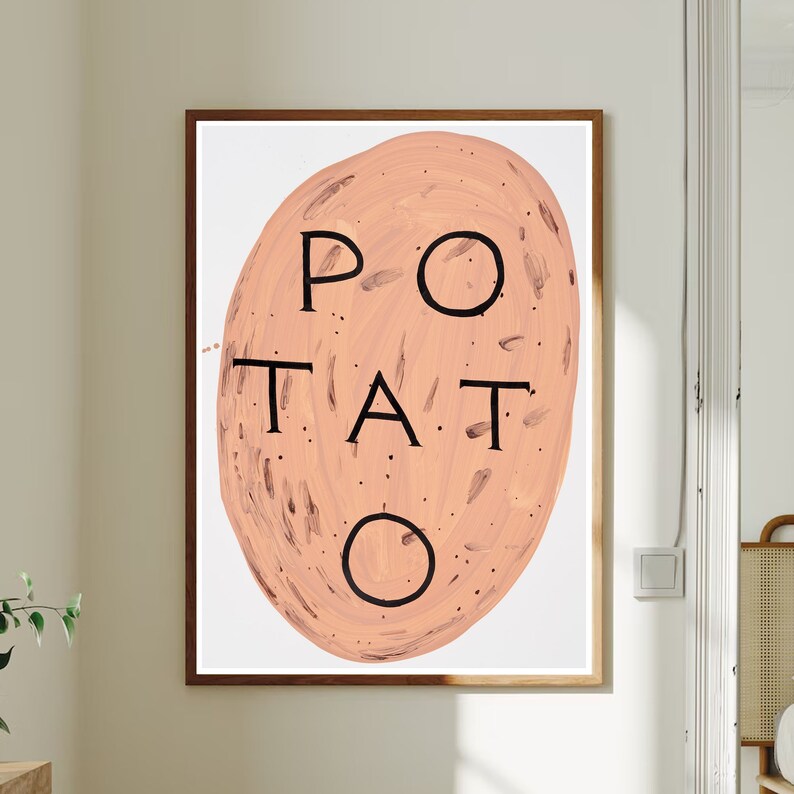 Potato Poster, David Shrigley Potato Art Funny Quotes Print - Etsy