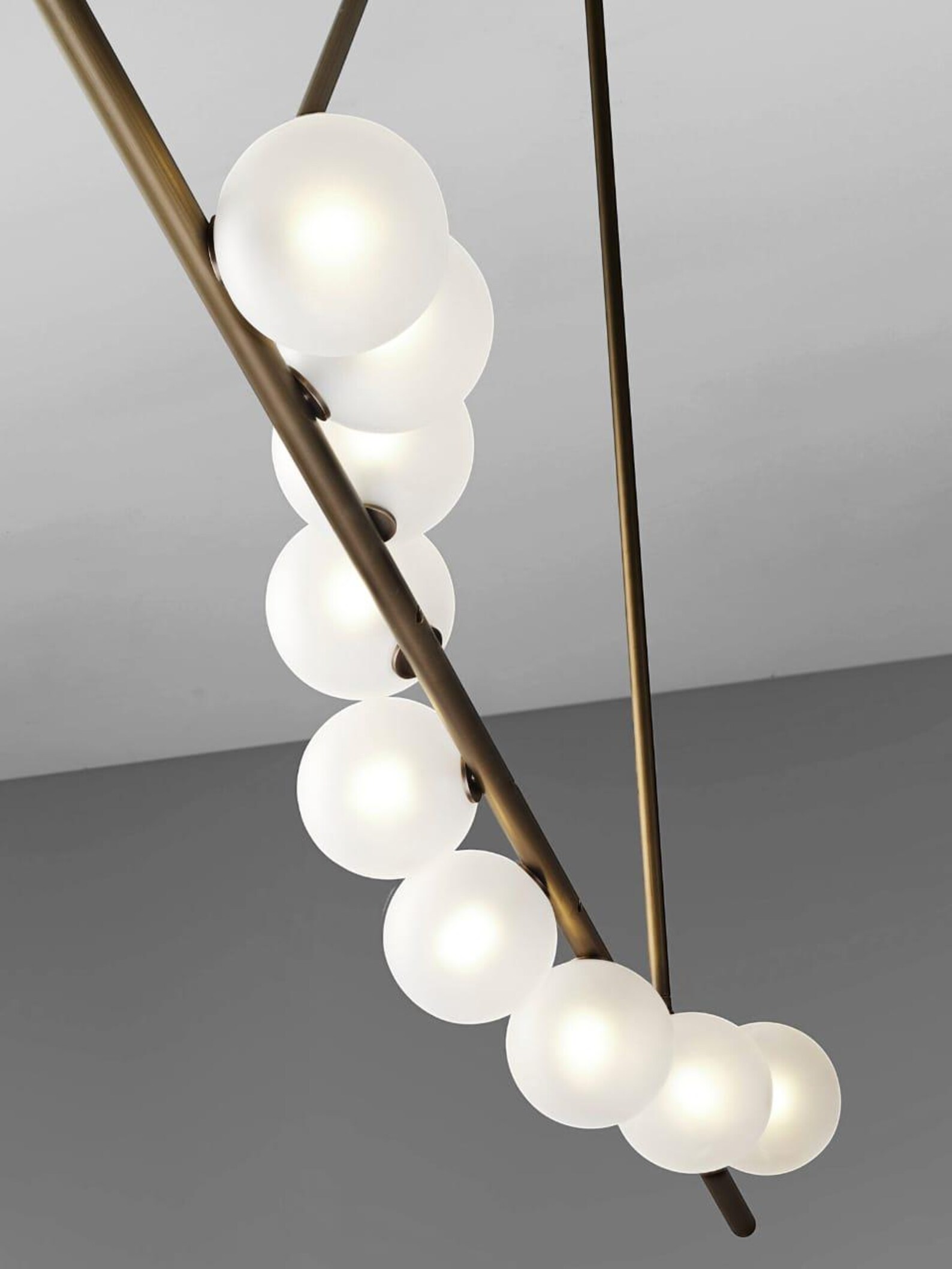 Nautilus Linear Chandelier Modern Lighting for Dining Room, Living Room ...